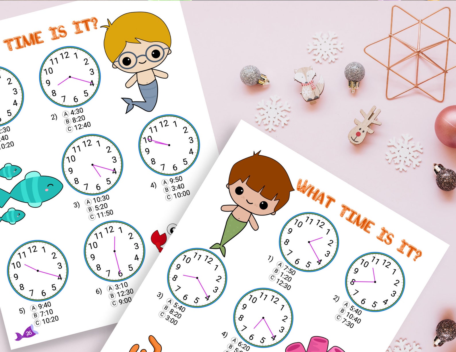 Telling Time Worksheet,analog Clock Worksheets for Kids, Telling Clock ...