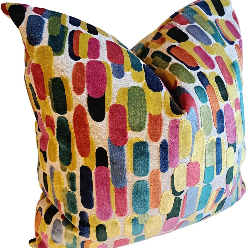 Multi Color Pillow - Etsy