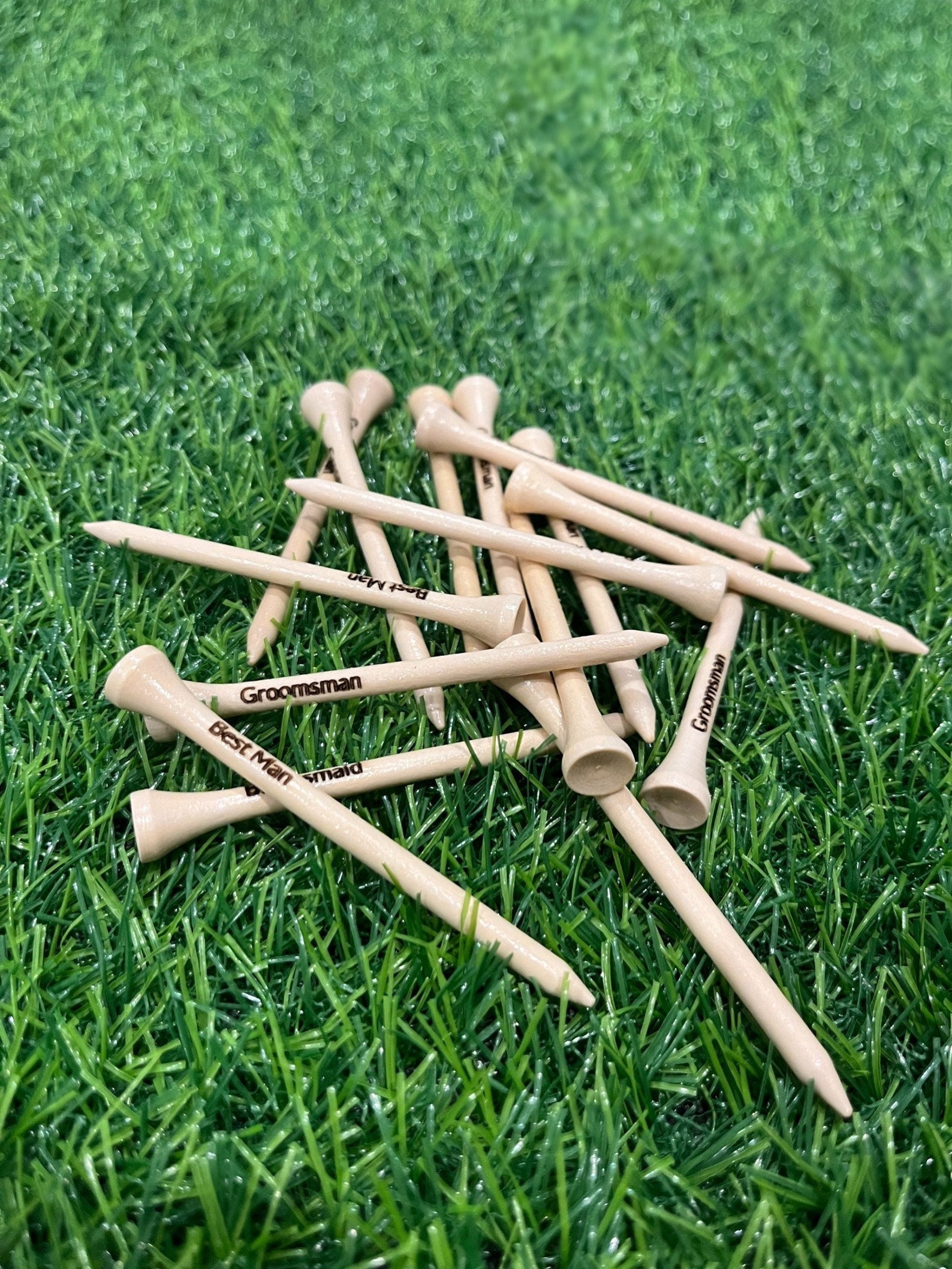 Custom Engraved Wedding Golf Tees Wedding Gift Personalized Golf Tees ...