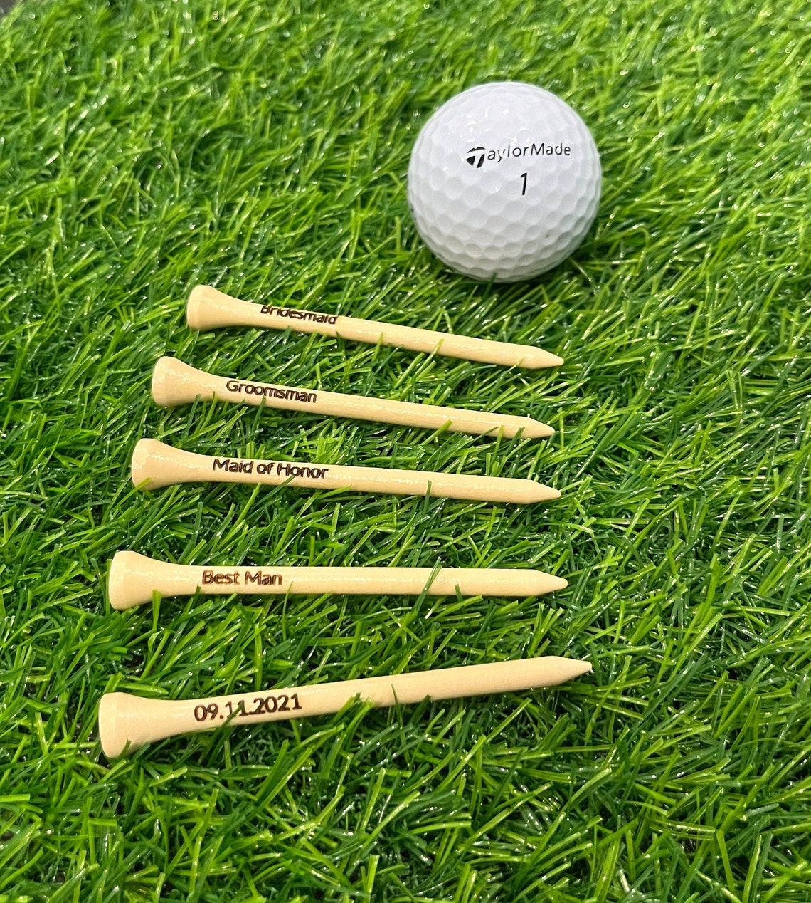 Custom Engraved Wedding Golf Tees Wedding Gift Personalized Golf Tees ...