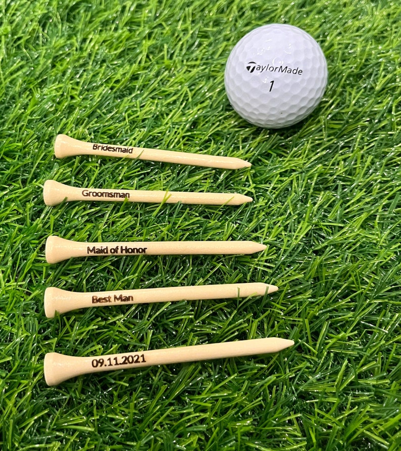 Custom Engraved Wedding Golf Tees Wedding Gift Personalized Golf Tees ...