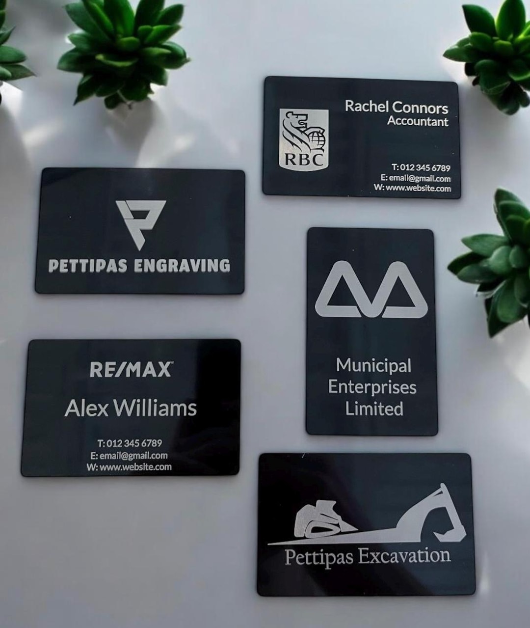Personalized Laser Engraved Metal Business Cards: Anodized Aluminum - Etsy
