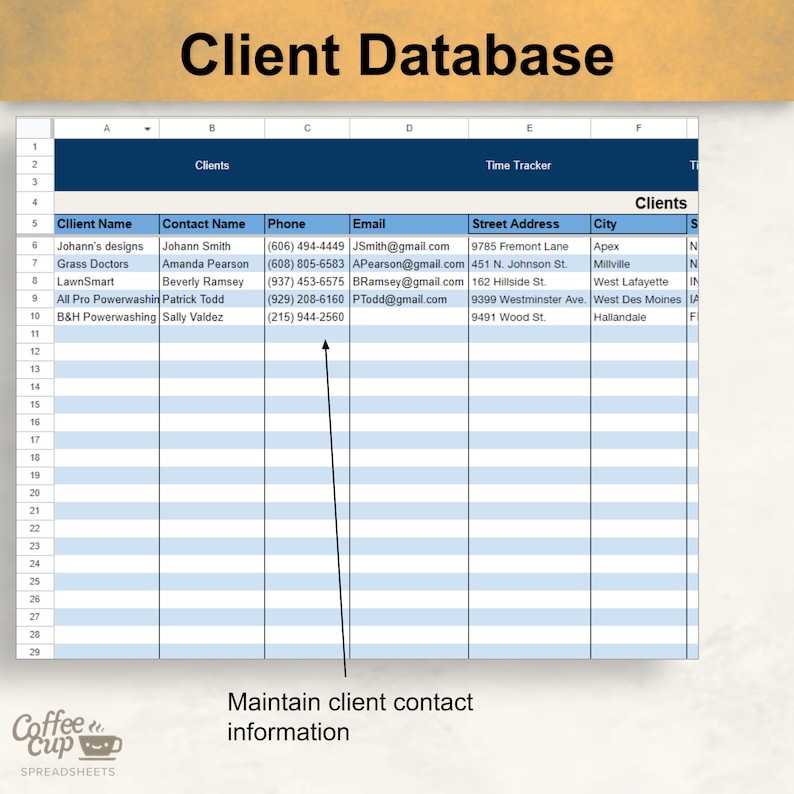 Billable Hours Project Tracker Template With Invoices: Google Sheet ...