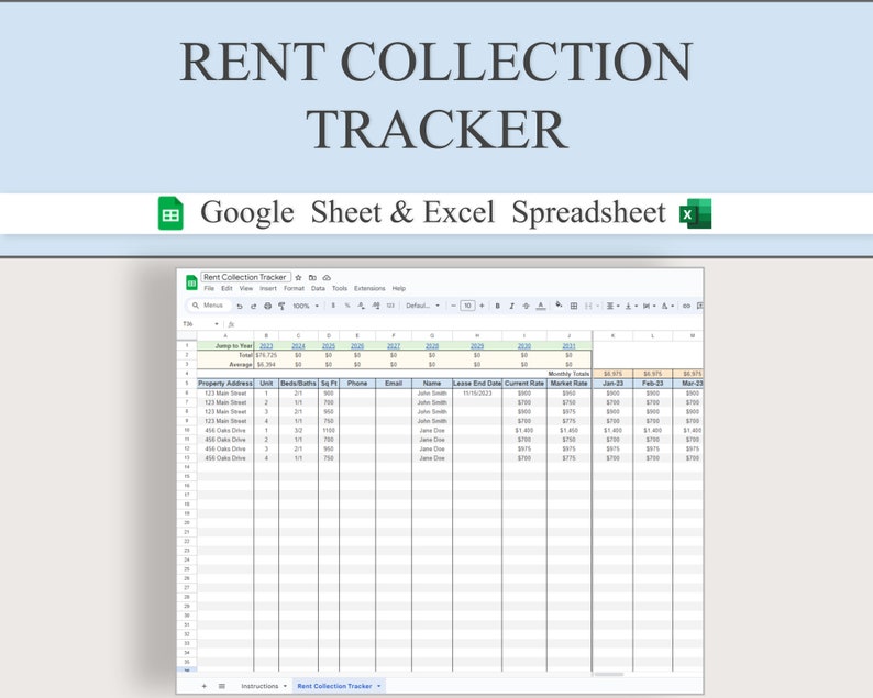 Rent Collection Tracker for Rental Property Owners and Property ...