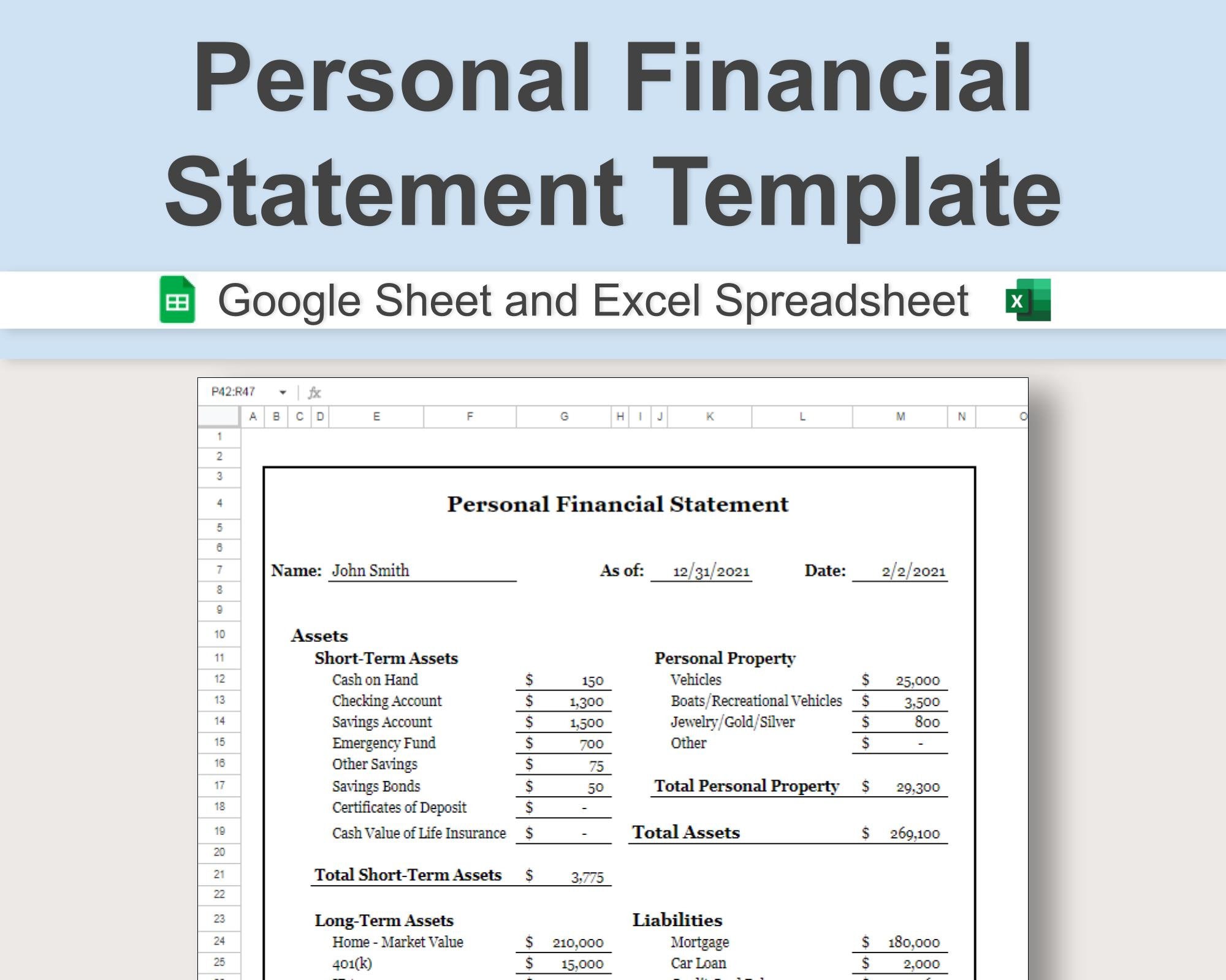 Excel Income Statement Template