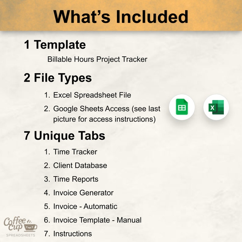 Billable Hours Project Tracker Template With Invoices: Google Sheet ...
