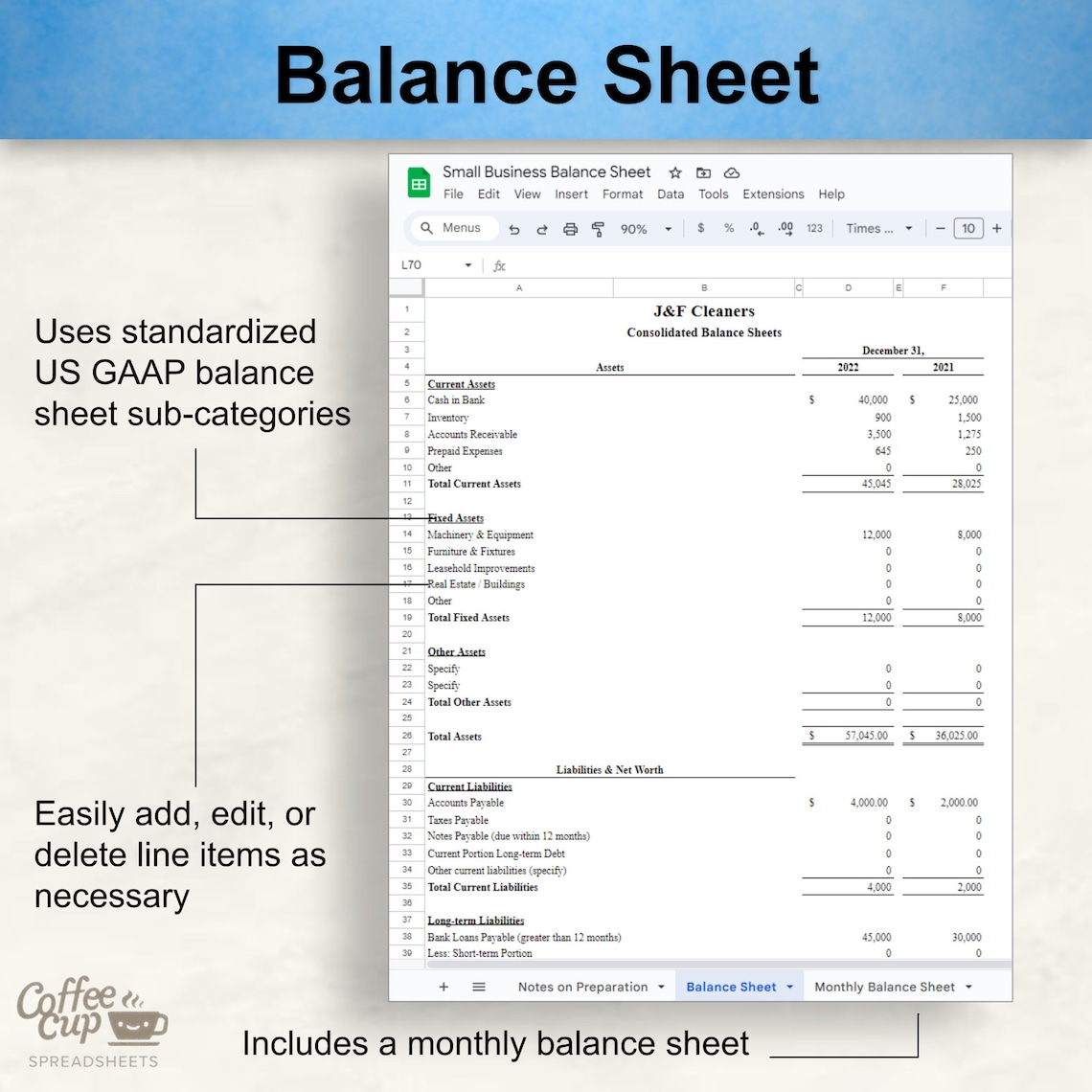 Financial Statement Templates: Income, Balance, and Statement of Cash ...
