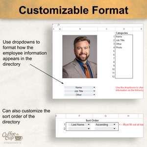 25 Person per Page Organizational Photo Directory | Customizable Google ...