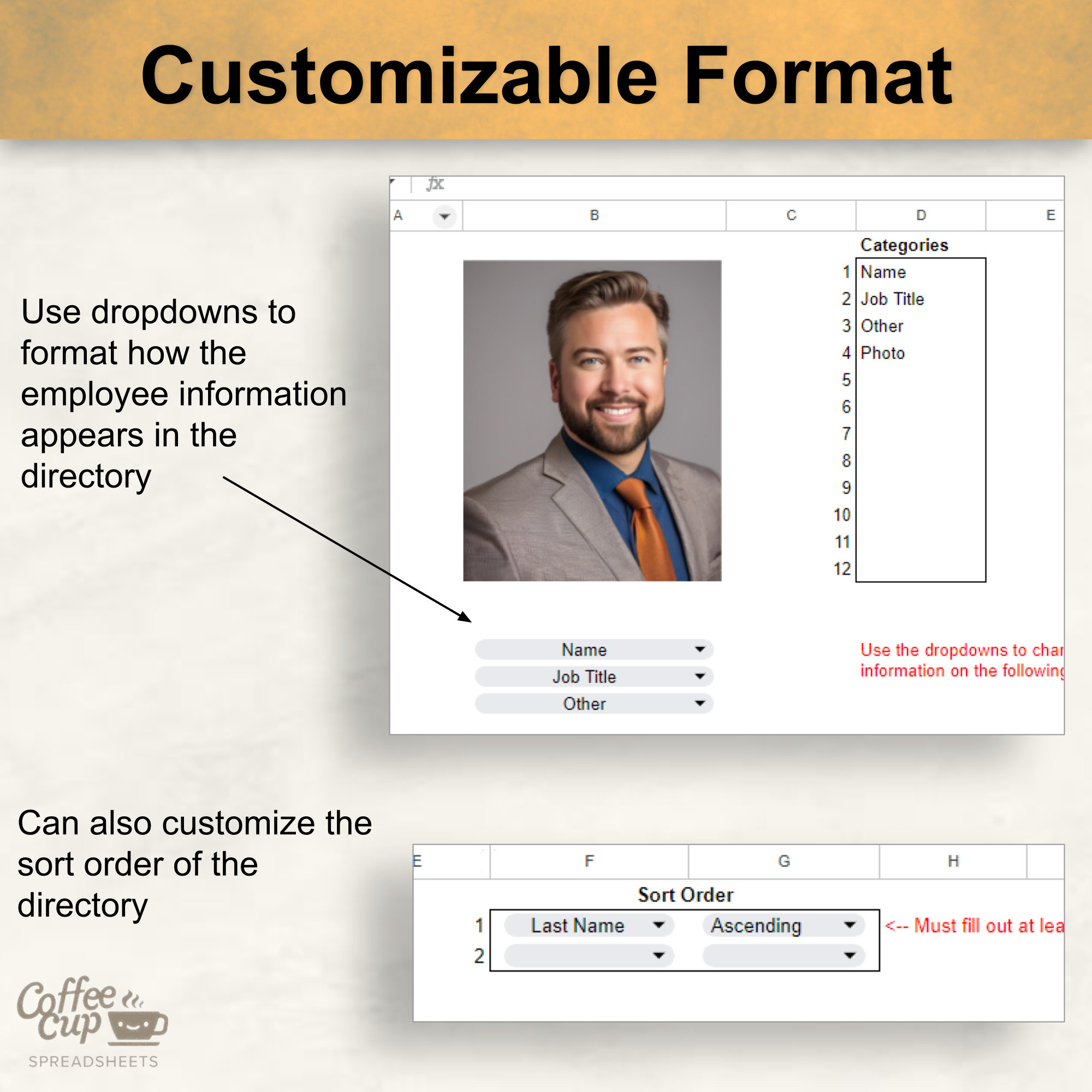25 Person per Page Organizational Photo Directory | Customizable Google ...