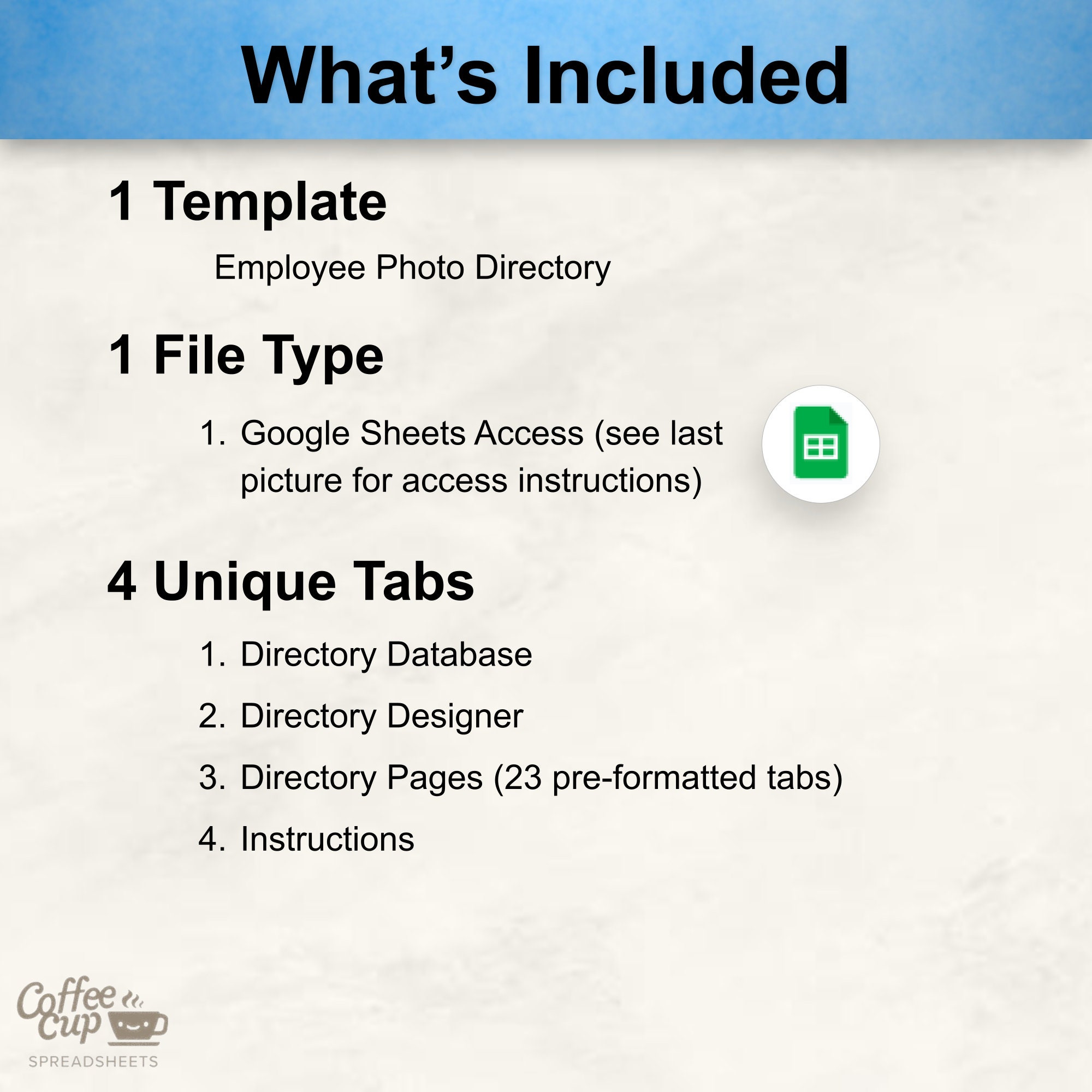 Customizable Employee Photo Directory Template - Google Sheets Digital ...