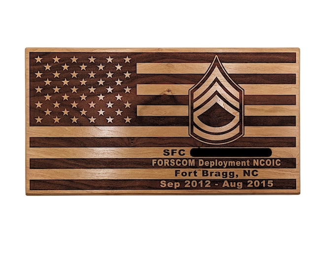 Army Rank Plaque Promotion Personalized Military PCS Award Custom ...