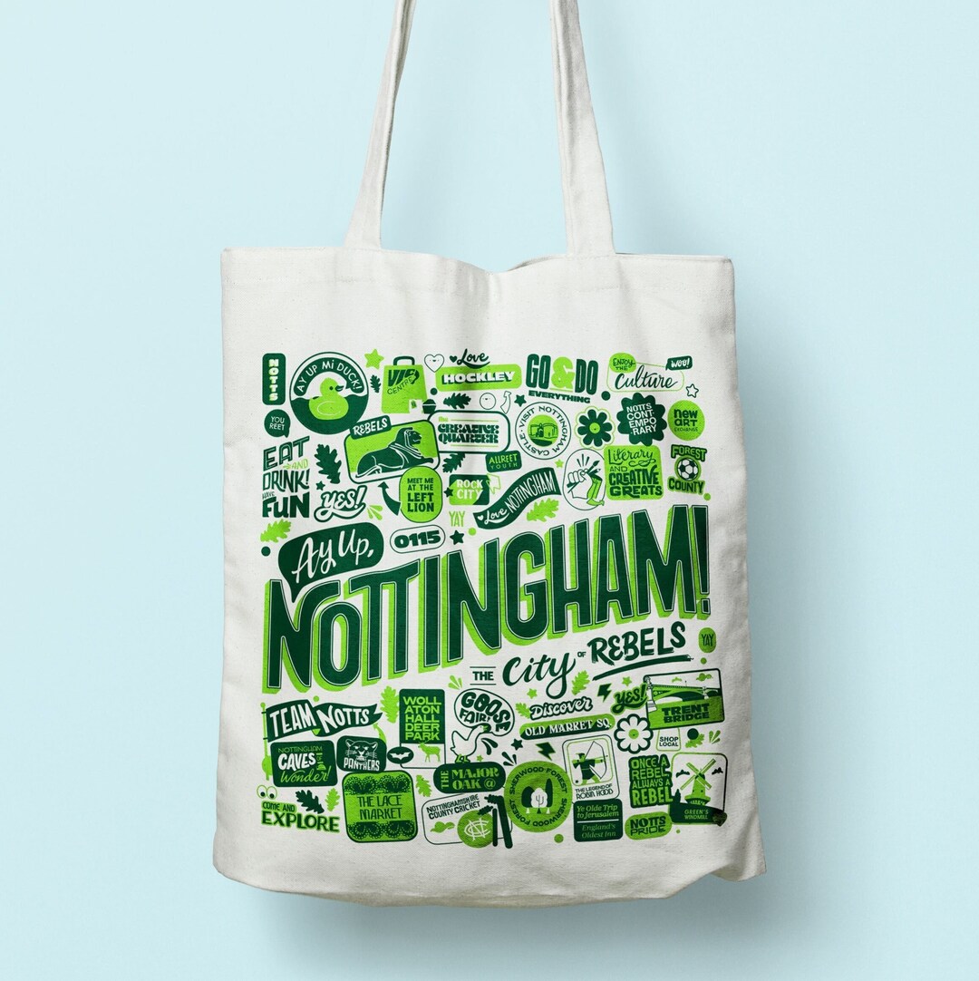 Ayup Nottingham Tote Bag - Nottingham Gifts - Reusable Bag - Nottingham ...