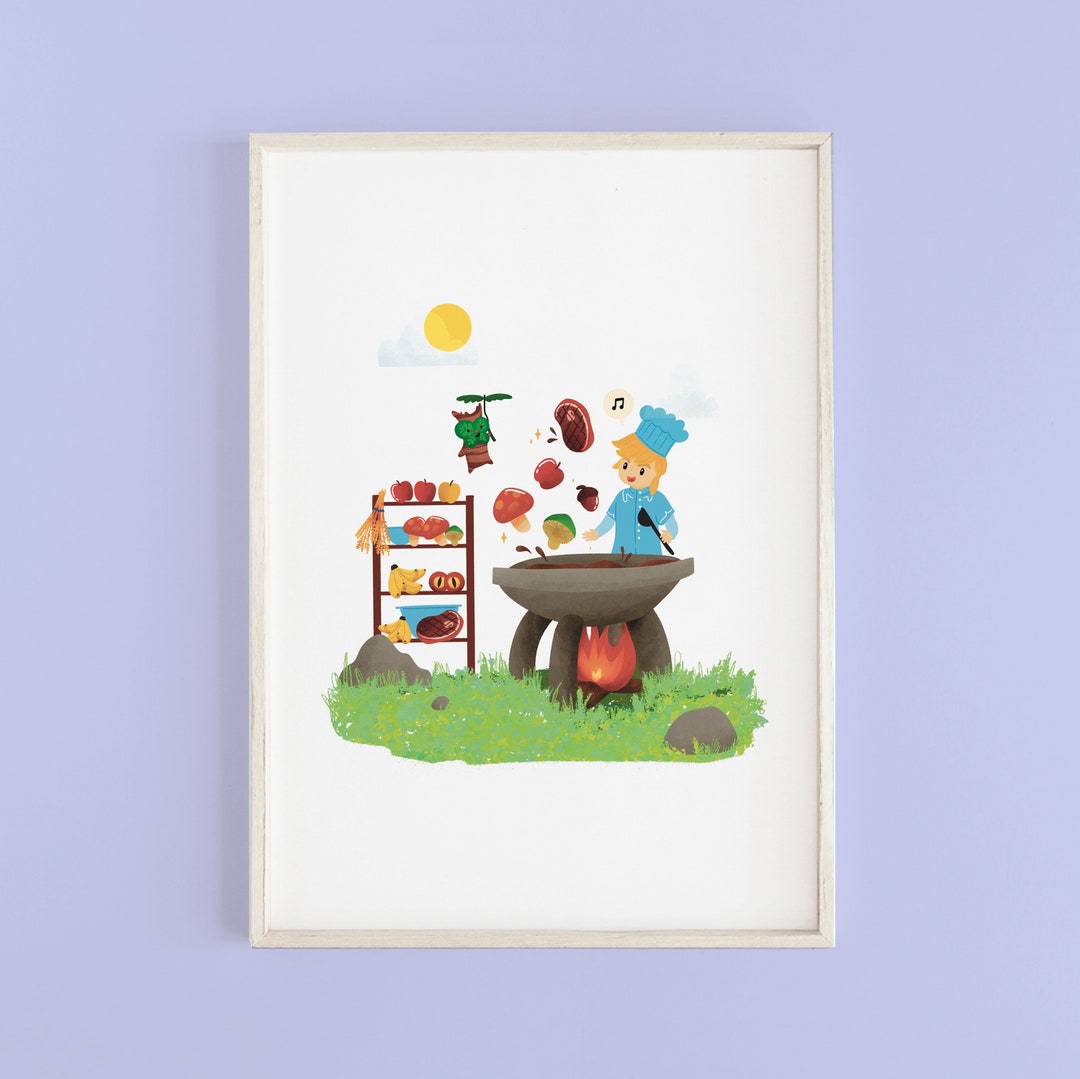 Preparing for Hyrule Adventures Art Print | Home Gift, Gamers, Cute ...