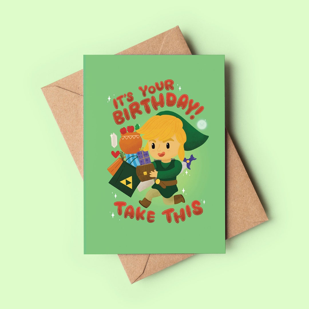 Cute Gaming Birthday Take This Card | Gaming Gift, Game Gift, Videogame ...