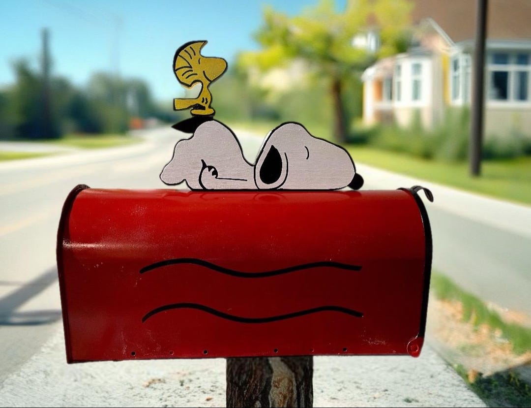 Snoopy Mailbox Medium ( Made as the Orders Come in ) - Etsy