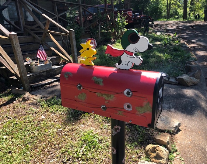 Snoopy Flying Ace Mailbox - Etsy