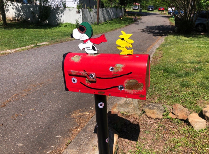 Large Snoopy and Woodstock ( Made as the Orders Come in ) MAILBOX NOT ...