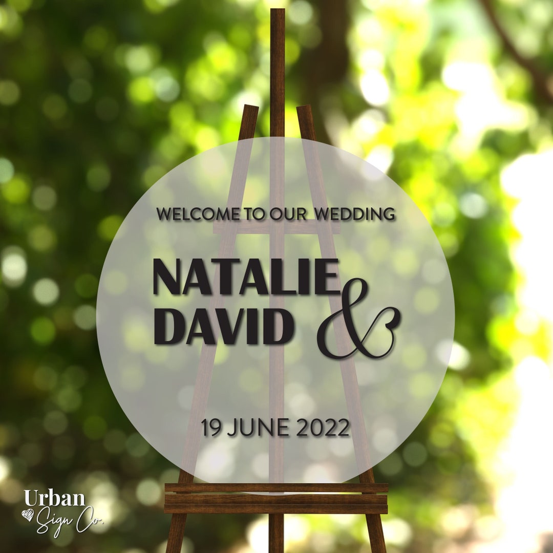 ACRYLIC Layered Welcome Sign Wedding Signs Welcome Sign Modern Welcome ...