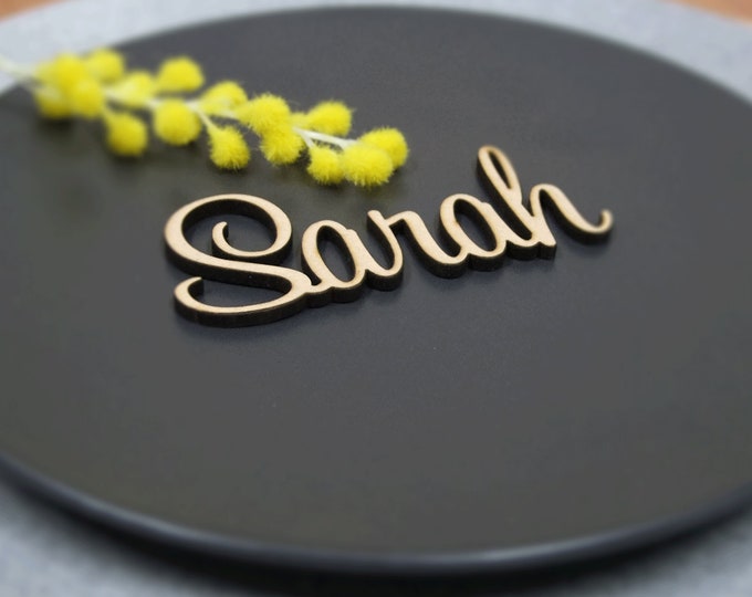 MDF Laser Cut Names | Wedding Place Names | Table Decoration - Etsy ...