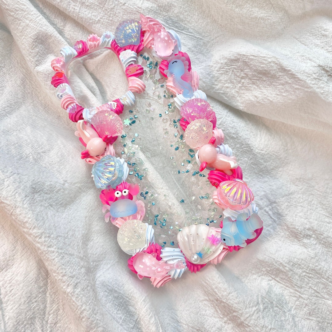 Adorable Axolotl Ocean Decoden Phone Case for All Brand - Etsy
