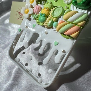 Cute Frog Green Decoden Phone Case for All Brand - Etsy