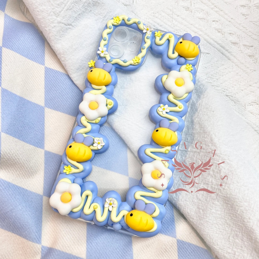 Blue Radish Little Daisy Decoden Phone Case for All Brand - Etsy
