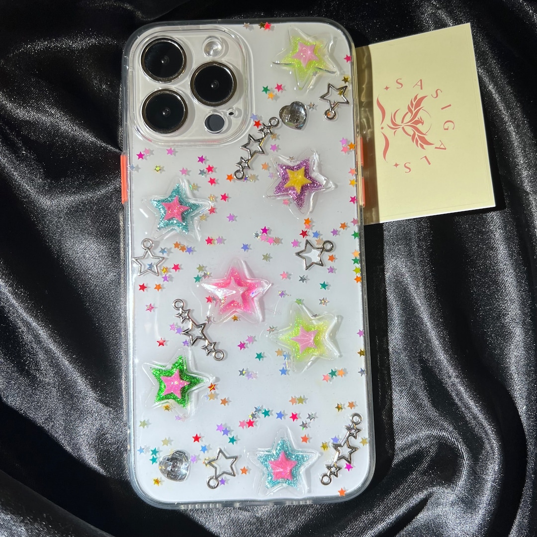 Cute Stars Y2K Resin Phone Case for All Brand - Etsy