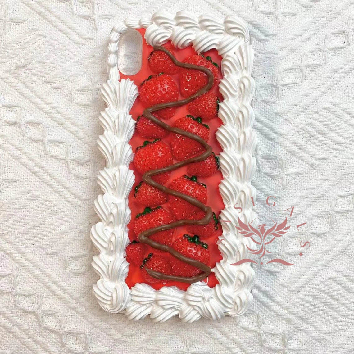 Strawberry Cake Decoden Phone Case for All Brand - Etsy