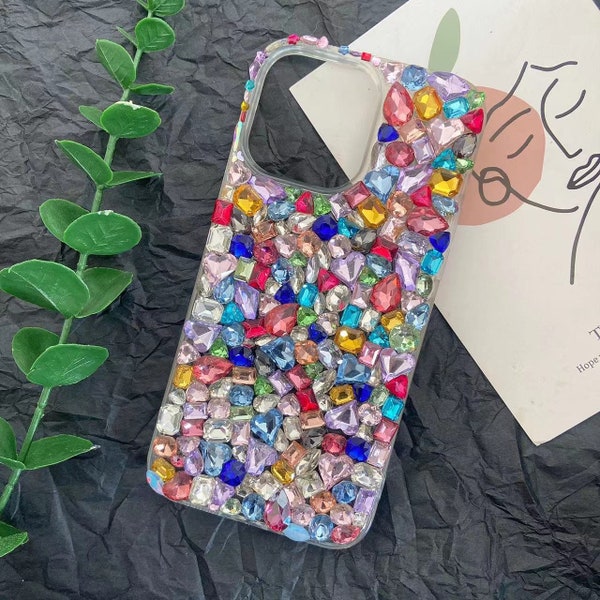 Rhinestone Phone Case - Etsy