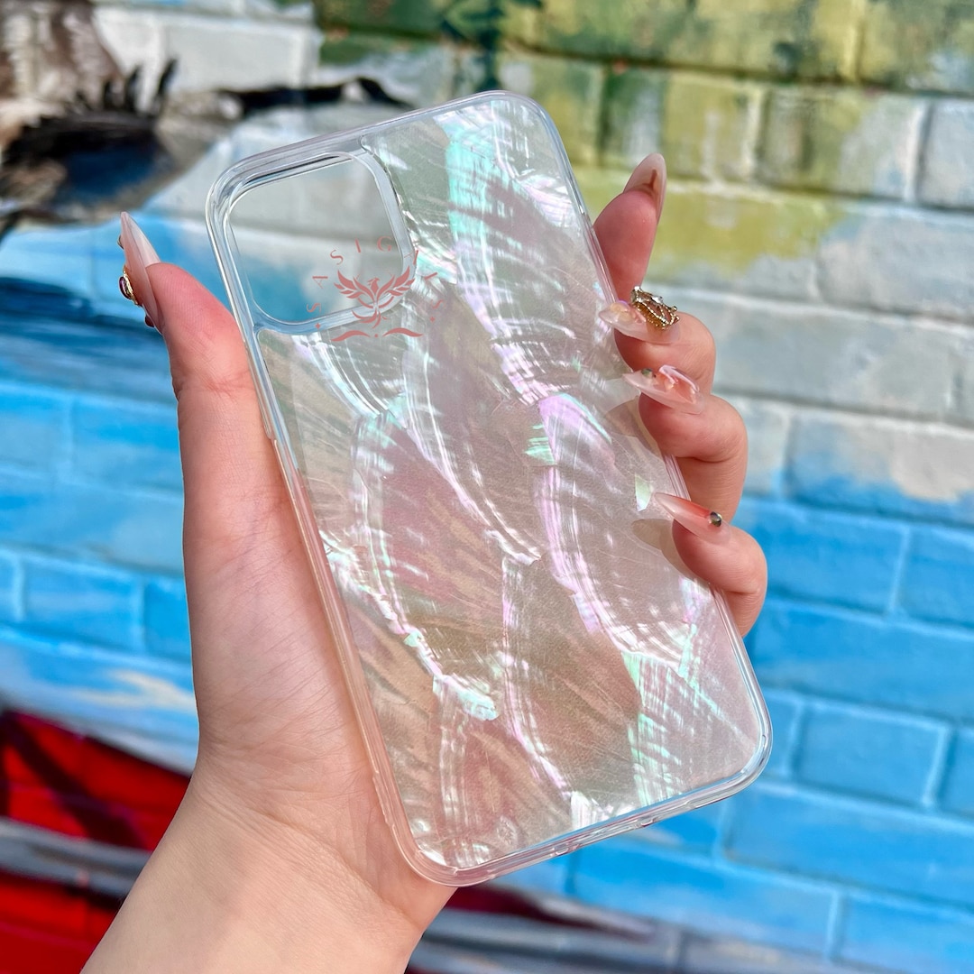 White Seashell iPhone Case, for iPhone 15 14 13 12 11 Pro Max With ...