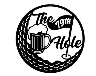 19th Hole Bar Sign | Etsy