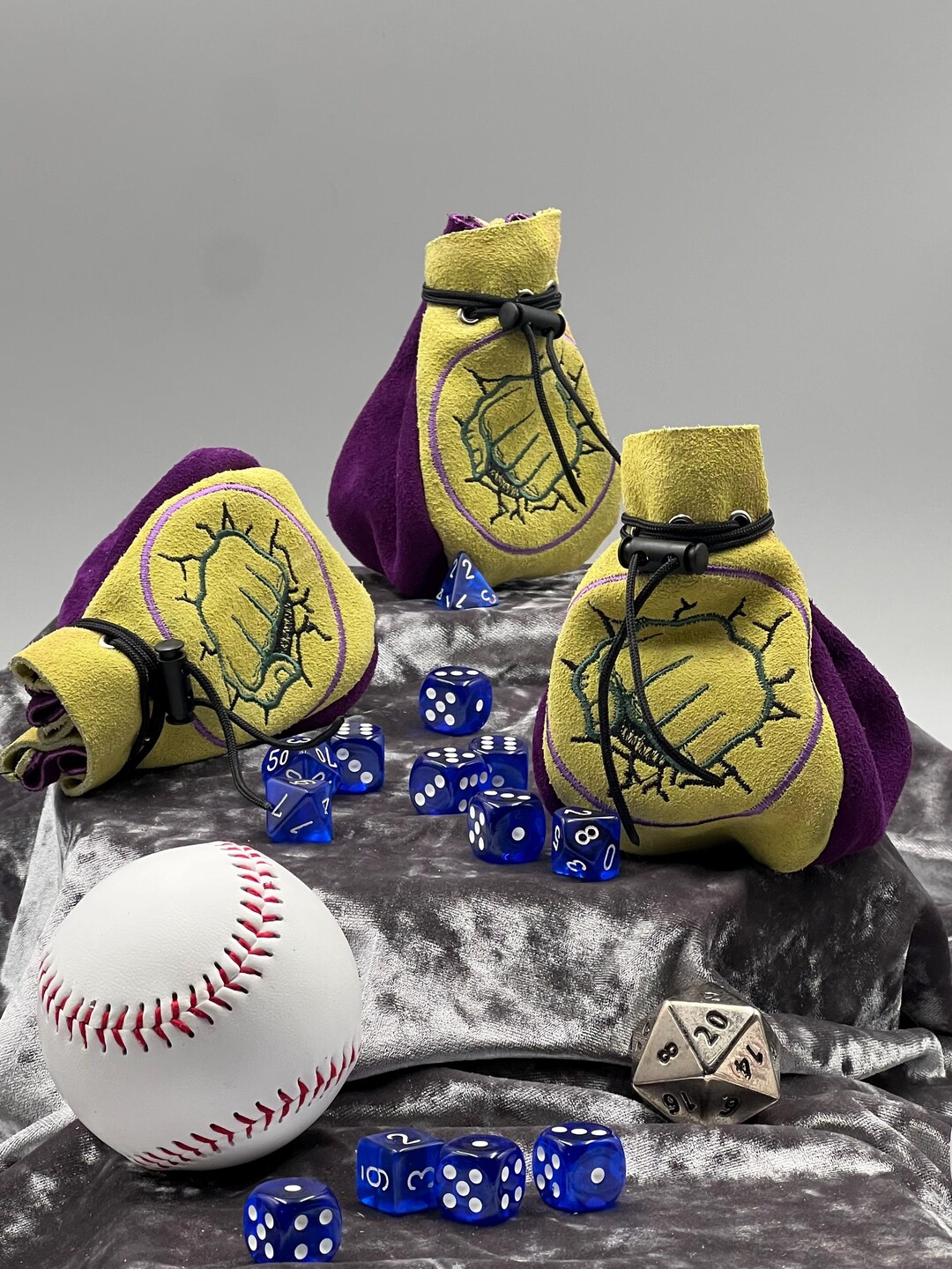 The Hulk Dice Bag Authentic Handmade Leather Poke Cosplay Accessory ...