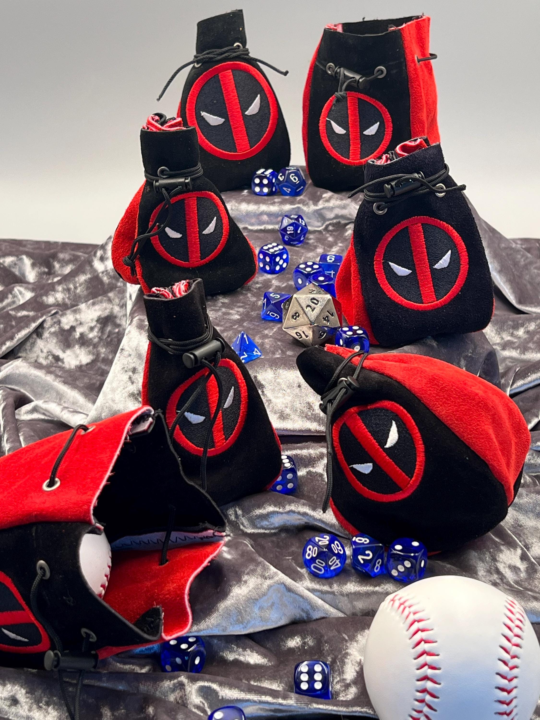 Deadpool Dice Bag Authentic Handmade Leather Poke Cosplay Accessory ...