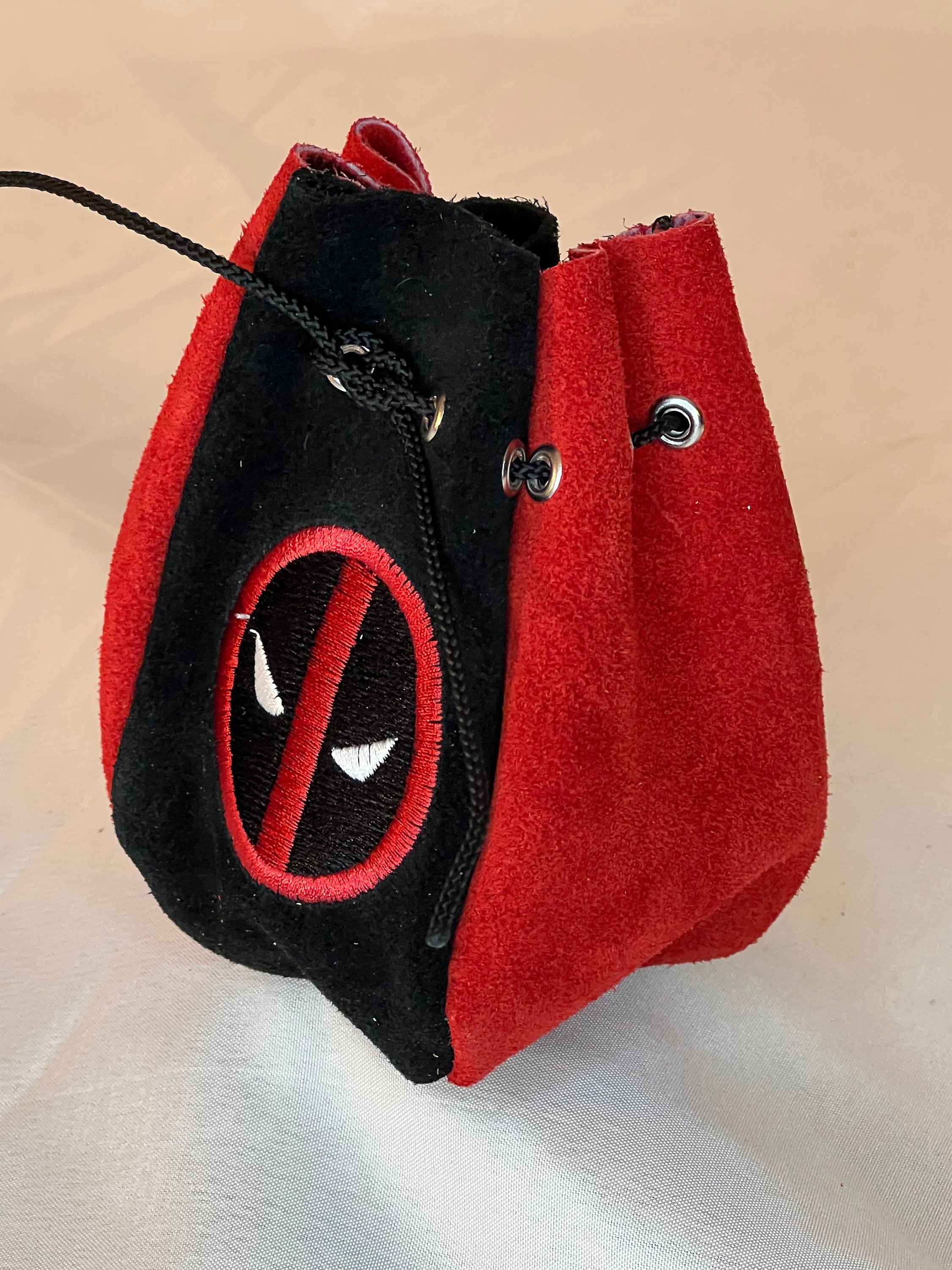 Deadpool Dice Bag Authentic Handmade Leather Poke Cosplay Accessory ...