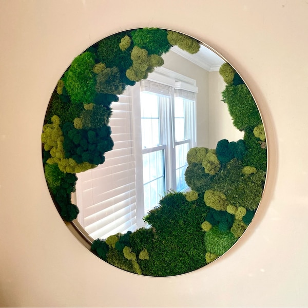Moss Mirror - Etsy