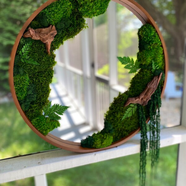 Moss Mirror - Etsy