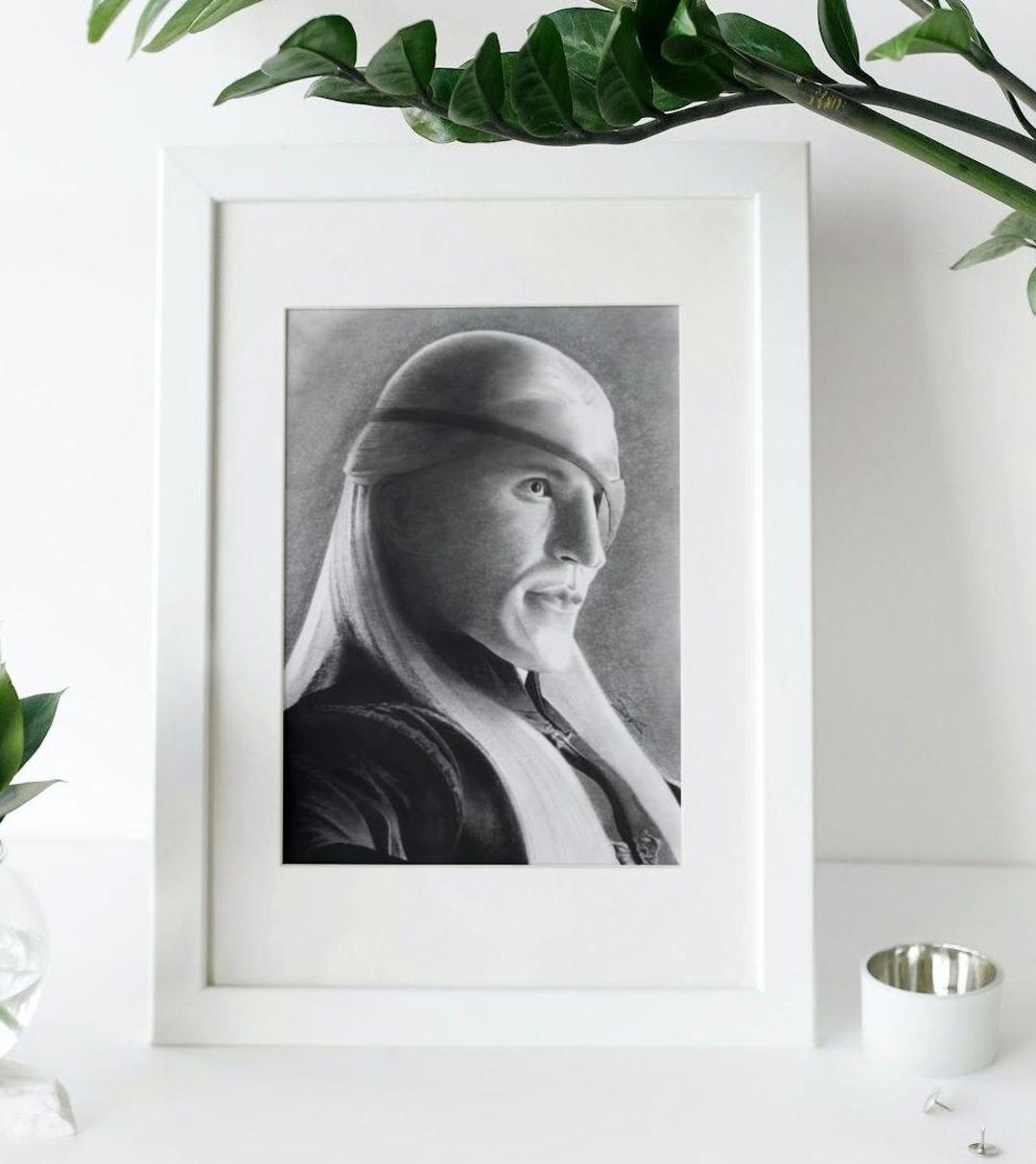 Aemond Targaryen Original Charcoal Pencil Drawing - Etsy