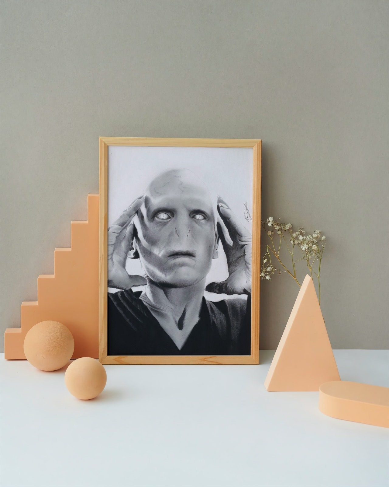 Lord Voldemort | Original Handmade Charcoal Pencil Drawing - Etsy