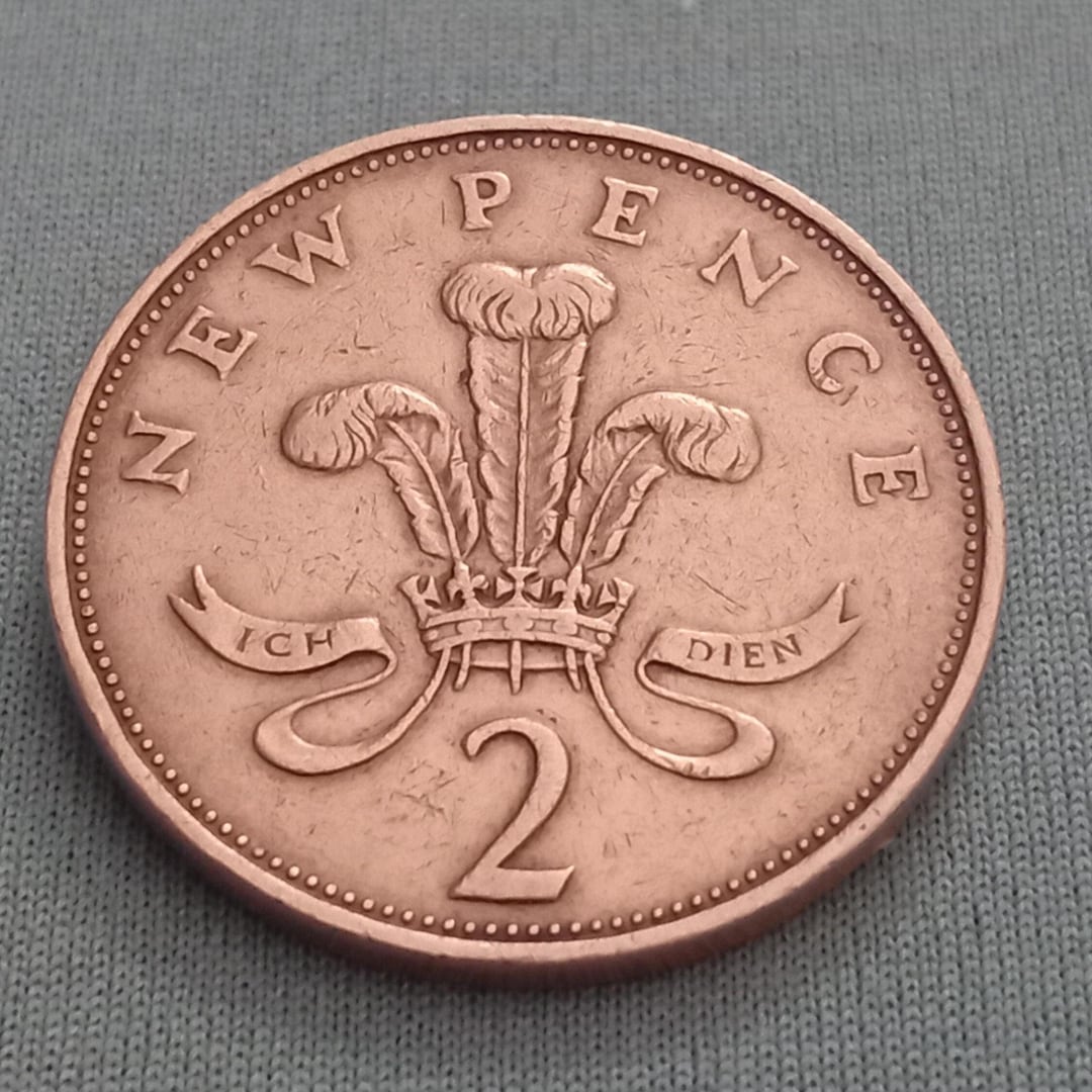 2 New Pence 1971 (elizabeth II) United Kingdom - Etsy
