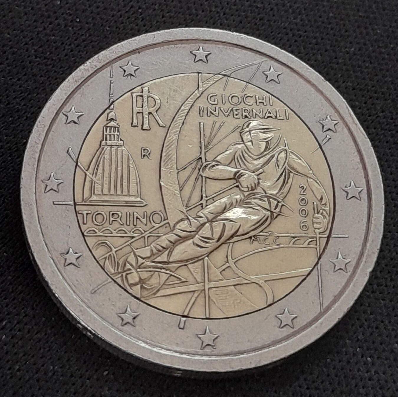 2 Euros Italy Winter Olympics 2006 Turin - Etsy
