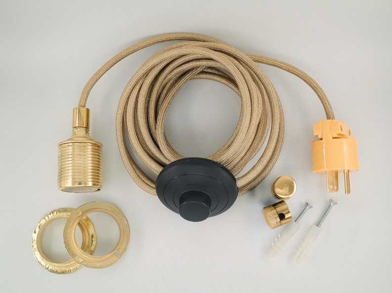 Plug-in Pendant Light Kit: 17ft Cord, On/off Switch - Etsy
