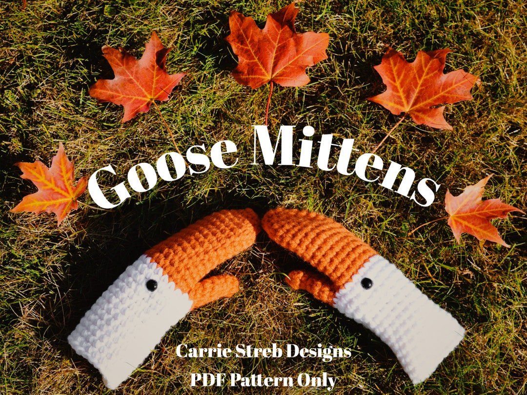 Goose Mittens - Custom Size - Crochet Pattern Instant Download - Etsy