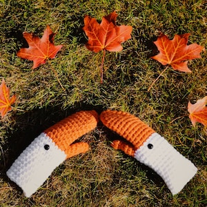 Goose Mittens - Custom Size - Crochet Pattern Instant Download - Etsy