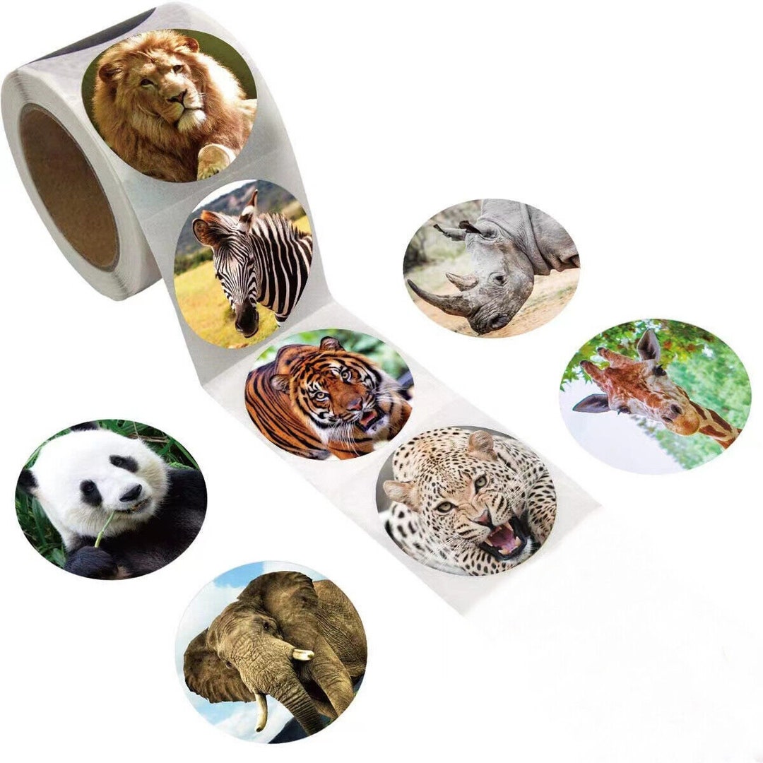 Kids Reward Animal Safari Jungle Stickers Teacher School Award Chart ...