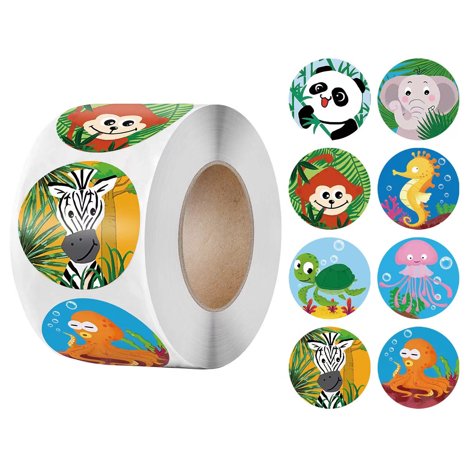Kids Reward Animal Safari Jungle Stickers Teacher School Award Chart ...