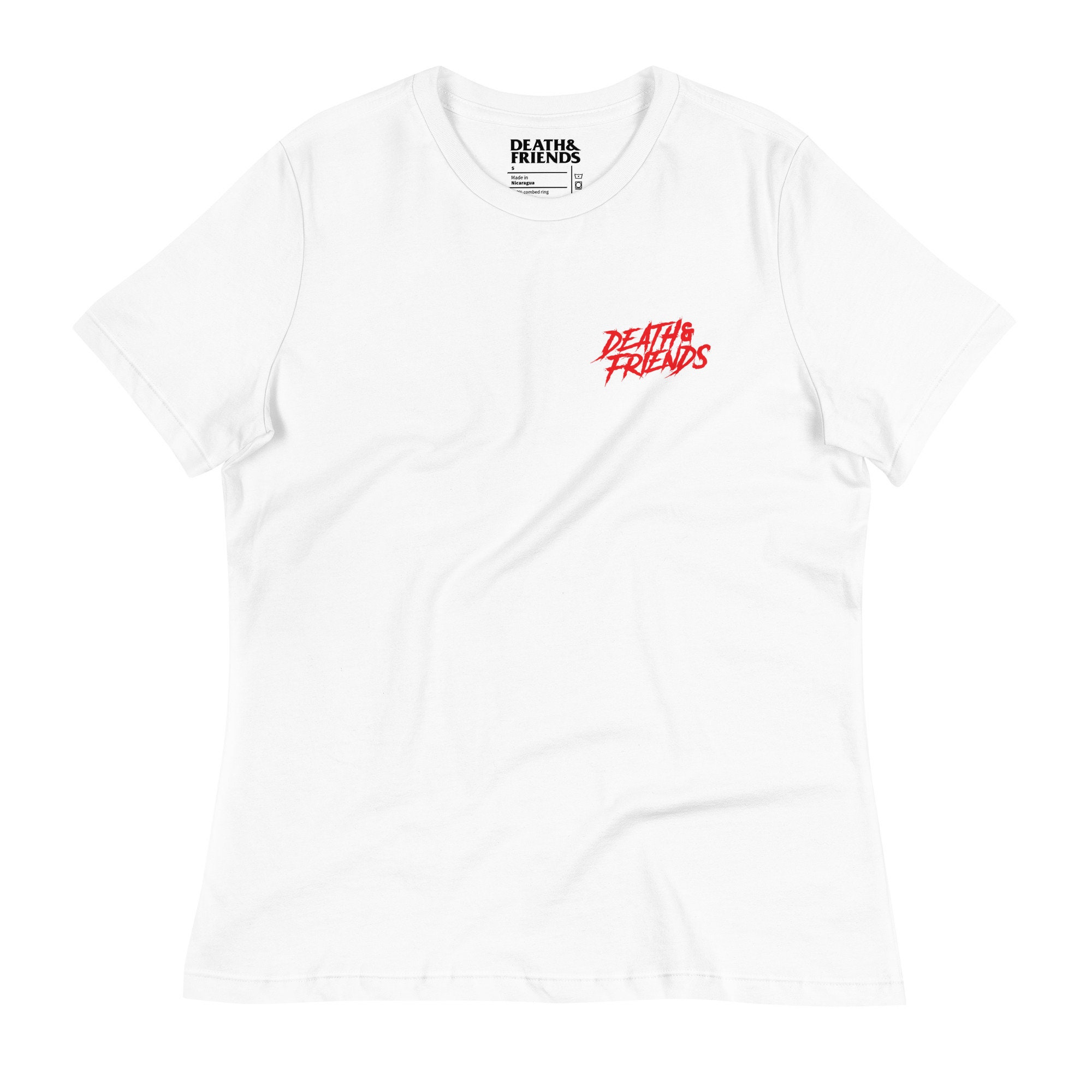 Women's paint the Town Red White Goth T-shirt Skeleton Rock Shirt, Goth ...