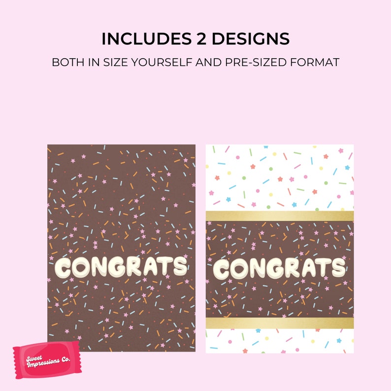Congrats Chocolate Slab | Printable 110g Chocolate Wrapper Template ...