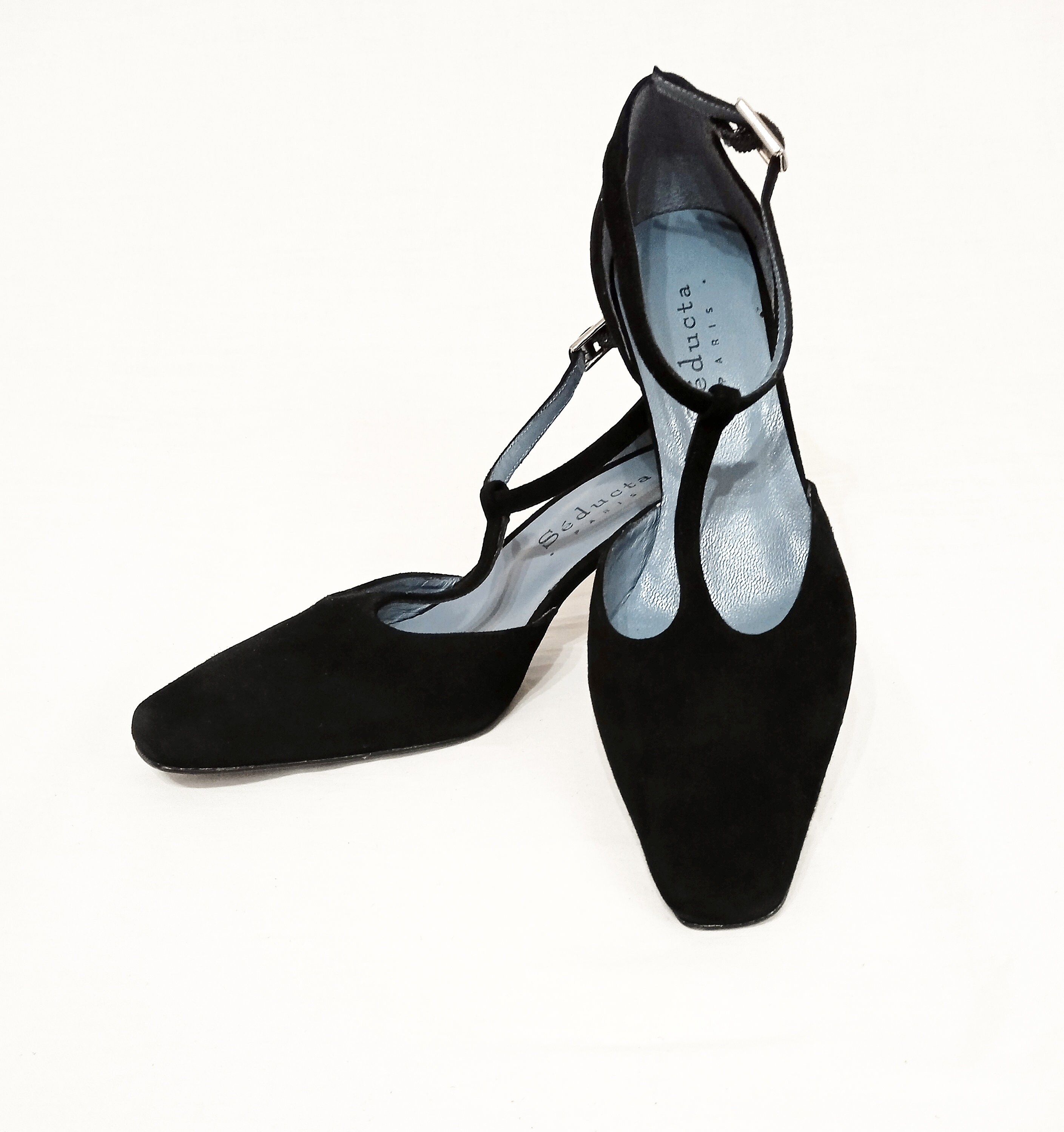 Retro Suede T-bars Pumps - Etsy
