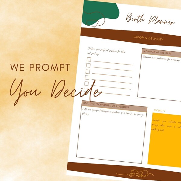 Comprehensive Birth Plan Template - Etsy