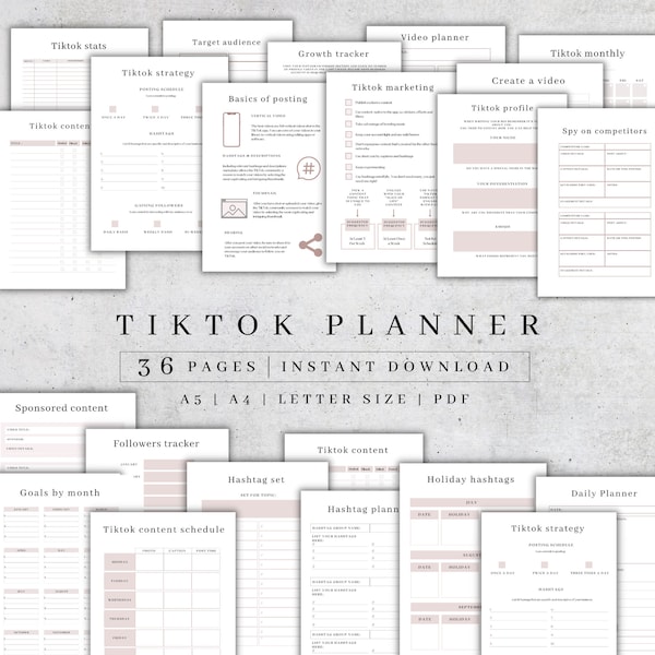 Tik Tok Guide Template - Etsy